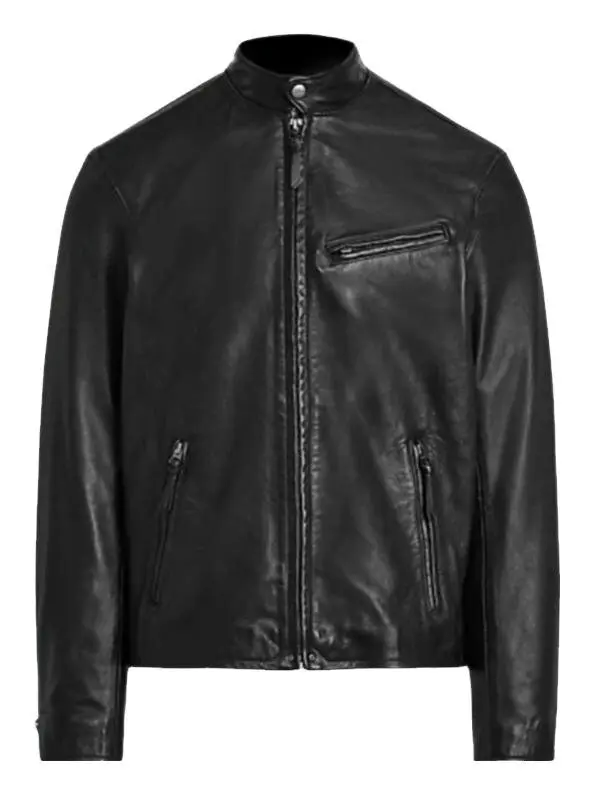 Polo Ralph Lauren Racer Leather Jacket - Black