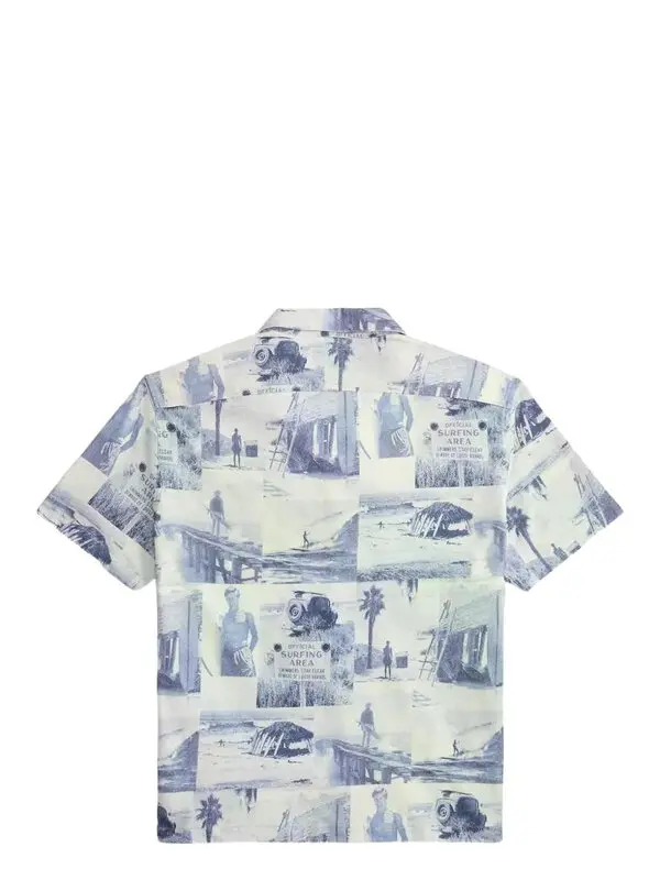 Ralph Lauren Graphic-print Short-sleeve Shirt - Blue