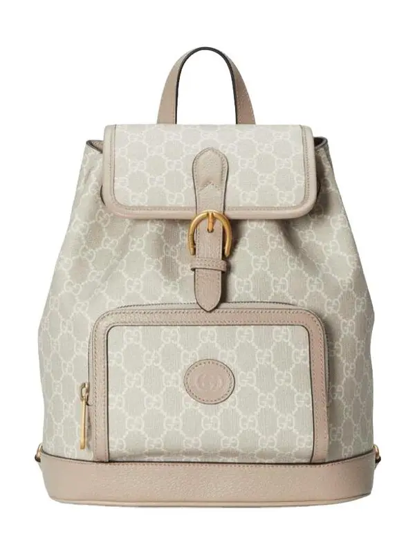 Gucci Interlocking G Backpack - Nude
