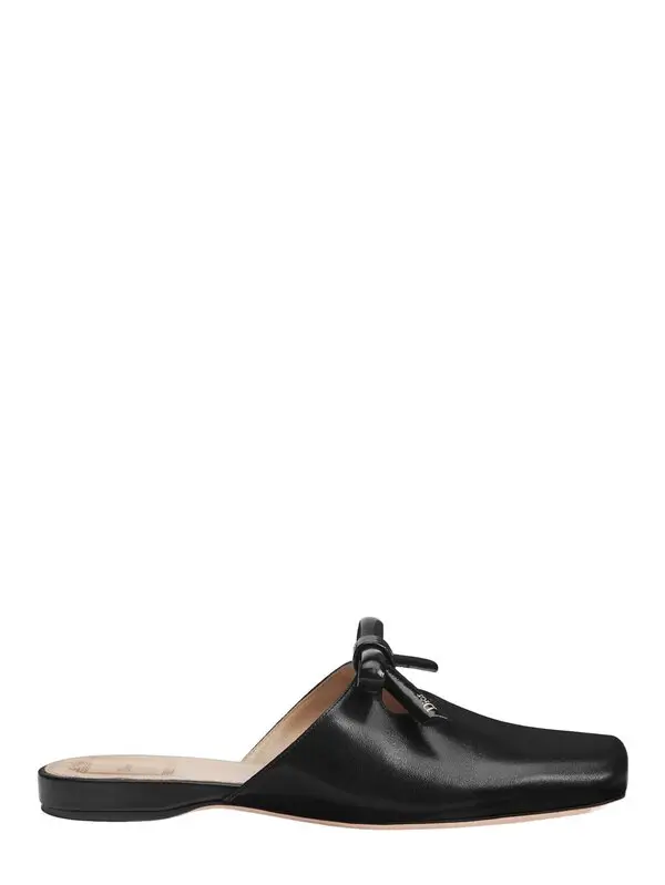 Dior Cœur Mule" In Glossed Sheepskin - Black