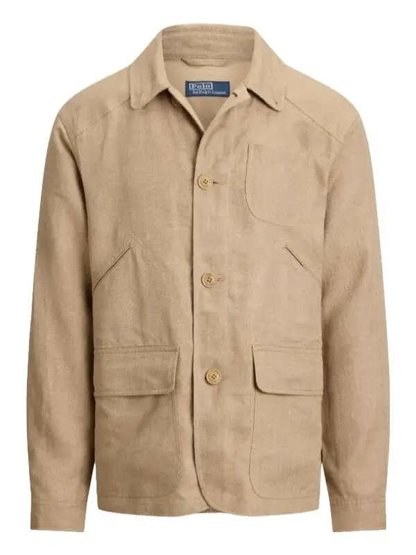 Polo Ralph Lauren Herringbone Pocket Jacket - Beige