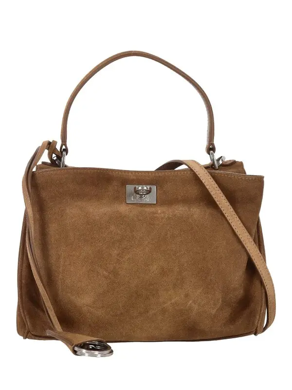 Balenciaga Rodeo Top Handle Mini Handbag - Camel