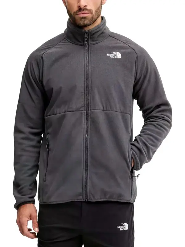 The North Face Logo-print Zip-up Sweatshirt - Grey