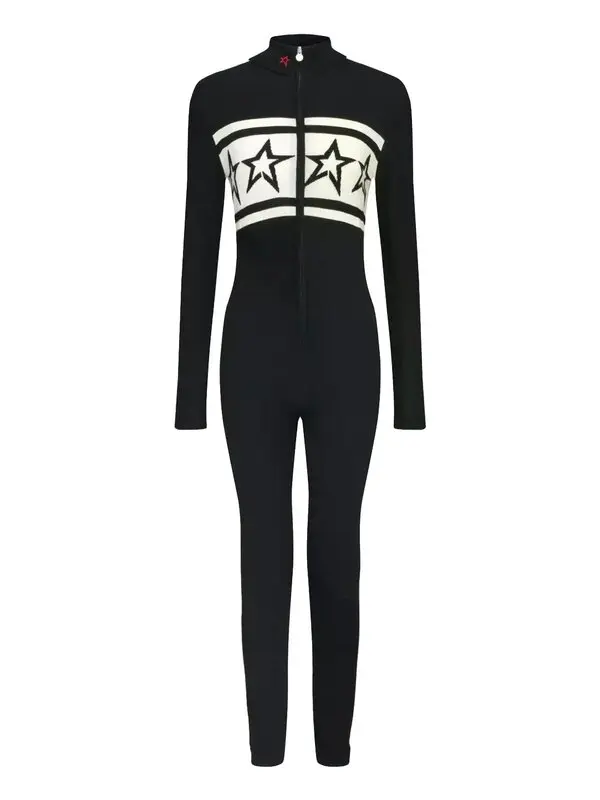 Perfect Moment Star Merino Wool Jumpsuit - Black