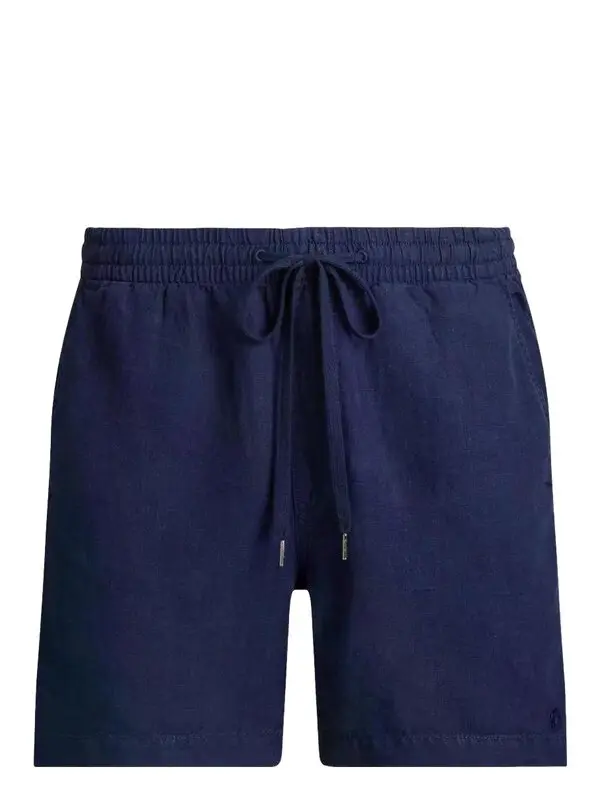 Polo Ralph Lauren Embroidered Drawstring Shorts - Blue