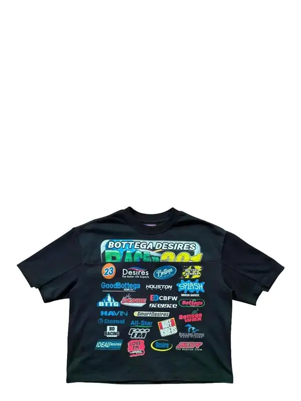 BOTTEGA DESIRES Graphic-print T-shirt - Black