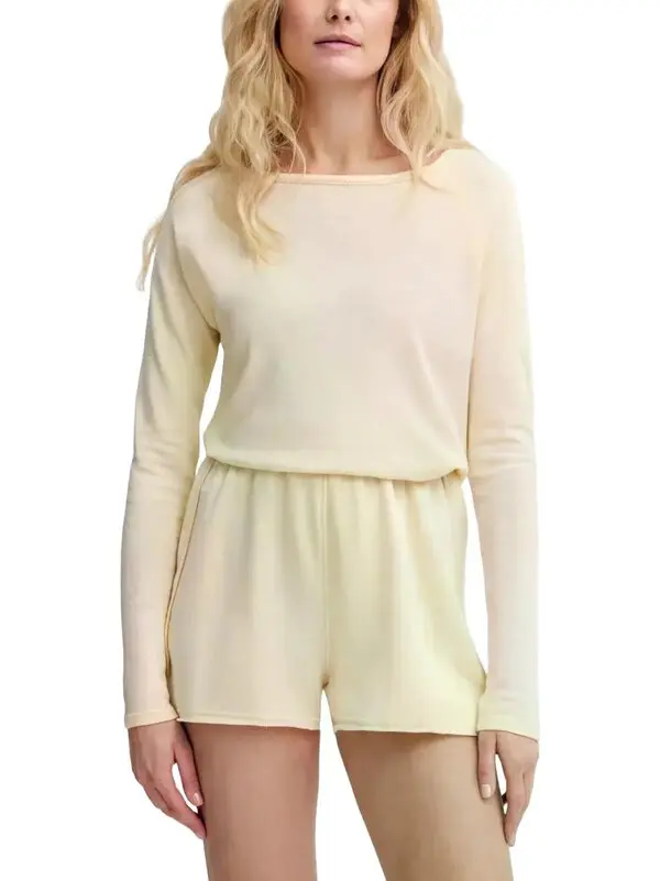 American Vintage Cream White Raglan Sleeve Top - Neutrals