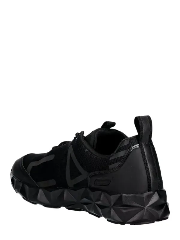 EA7 Logo Print Sneakers - Black