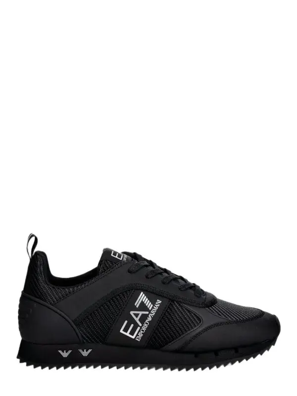 EA7 Logo Panel Sneakers - Black