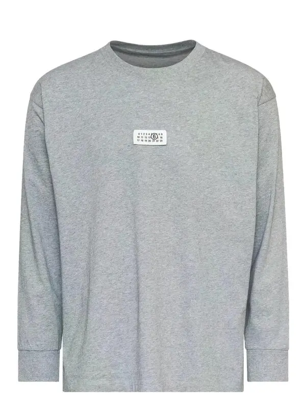 MAISON MARGIELA Cotton Jersey Long-sleeve Top - Grey