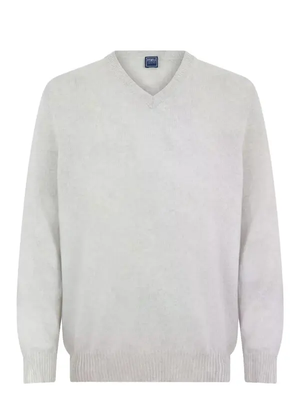 Fedeli V-neck Sweater - Grey