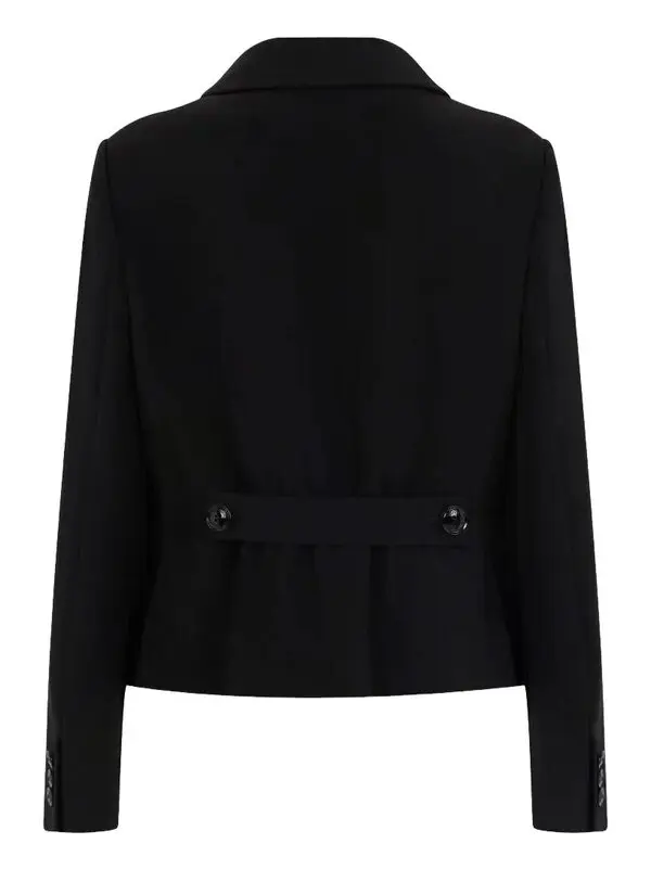 Moschino Classic Collar Button-up Jacket - Black