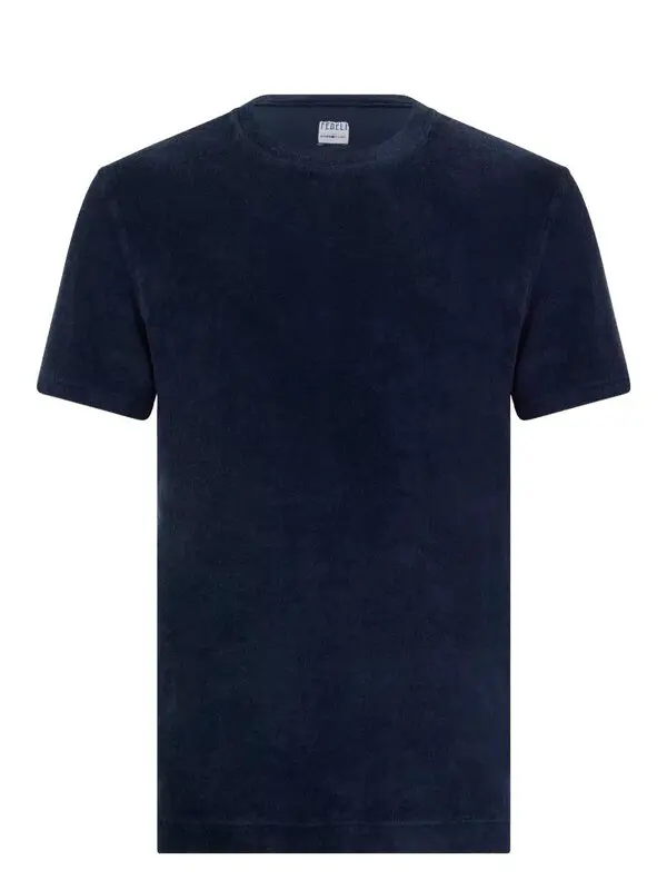 Fedeli Short-sleeve Crew-neck T-shirt - Blue