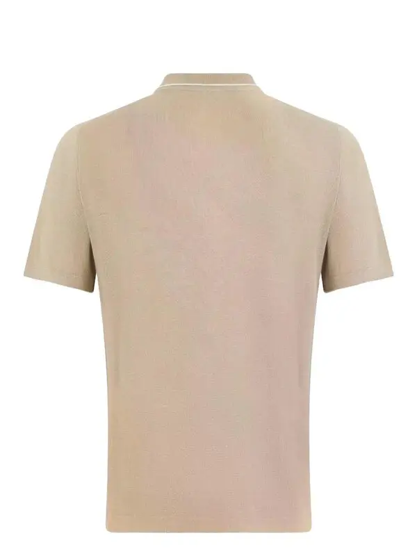 Fedeli Short-sleeve Button-up Shirt - Neutrals