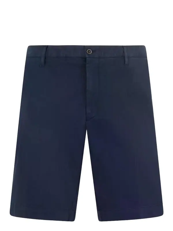 Fedeli Belt-loop Side-pocket Shorts - Blue