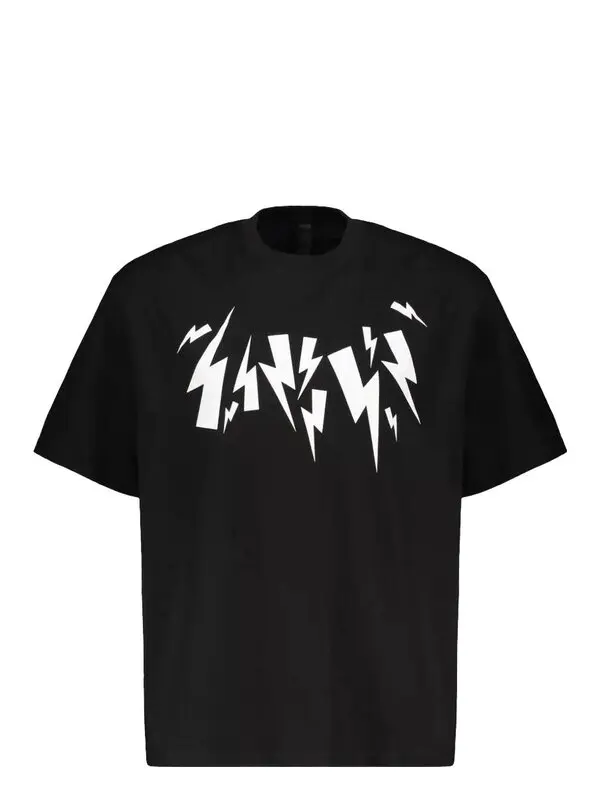 Neil Barrett Graphic-print Cotton T-shirt - Black