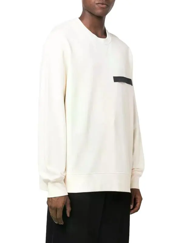 Alexander McQueen Selvedge Logo Tape Sweatshirt - Neutrals