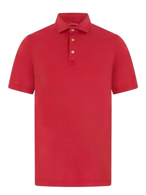 Fedeli Short-sleeve Polo Shirt - Red