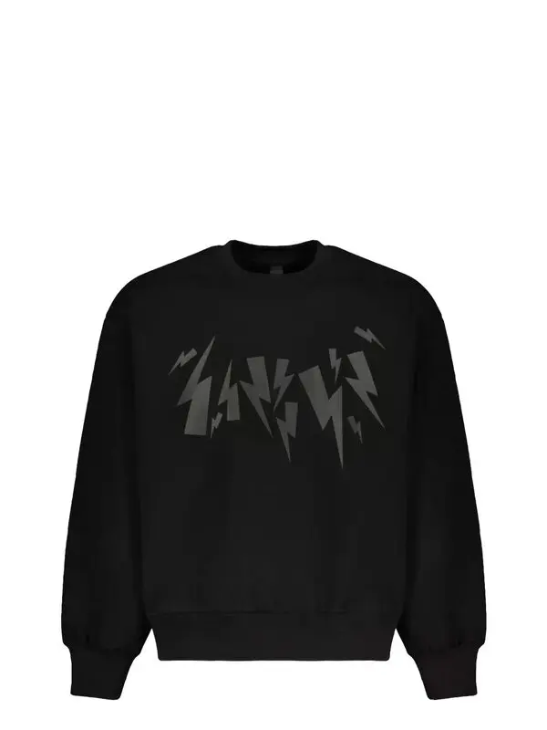 Neil Barrett Graphic Print Crewneck Sweatshirt - Black