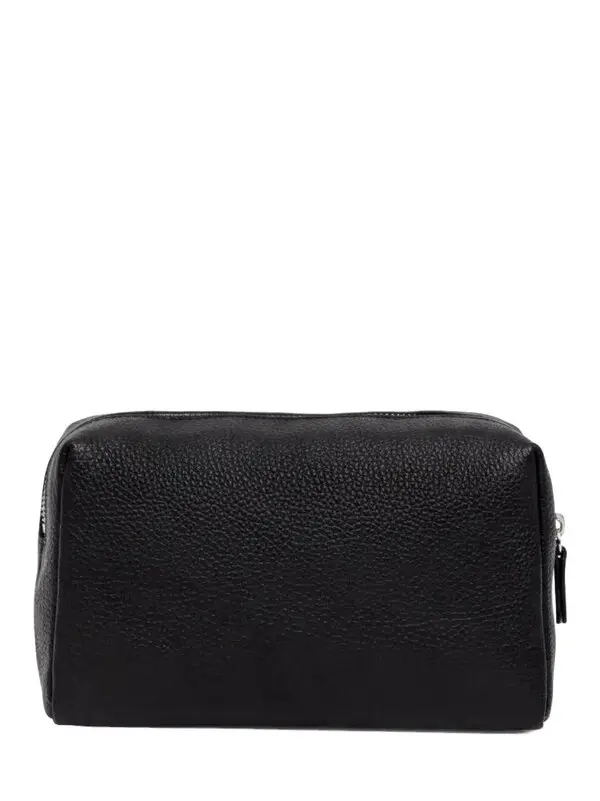 COCCINELLE Grained Leather Make-up Bag - Black