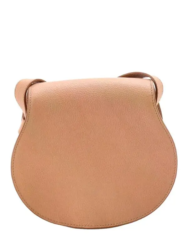 Chloé Marcie Leather Small Crossbody Bag - Neutrals
