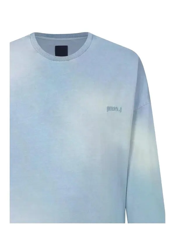 JUUN.J Faded Logo-embroidered Sweatshirt - Blue