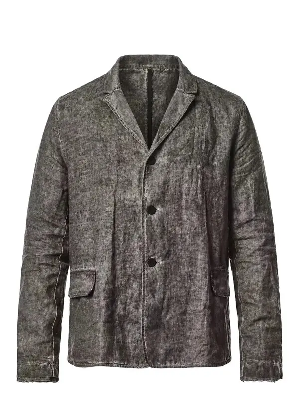 THOM KROM Faded Effect Single-breasted Jacket - Grey