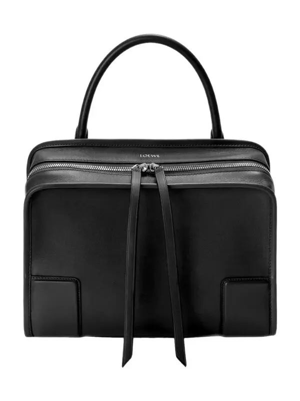 Loewe Amazona Smooth Leather Tote Bag - Black