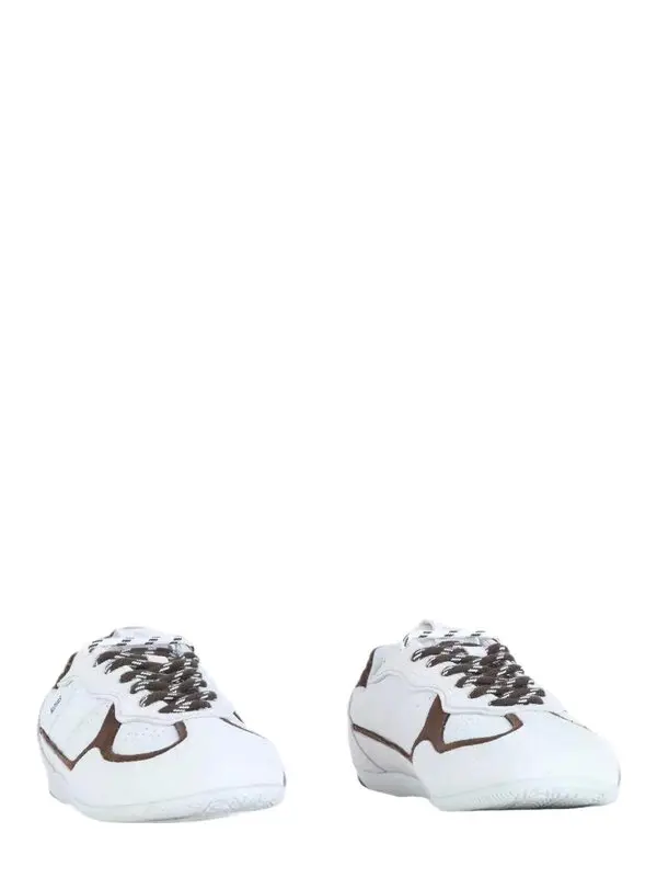 ALOHAS Suede Panelled Lace-up Sneakers - White
