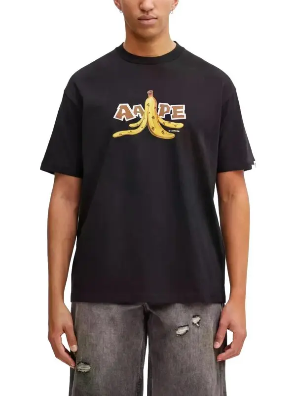 AAPE BY *A BATHING APE Banana-print T-shirt - Black