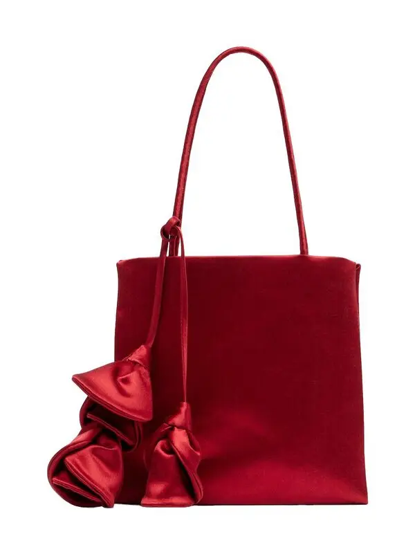 Magda Butrym Julia Satin Shoulder Bag - Red
