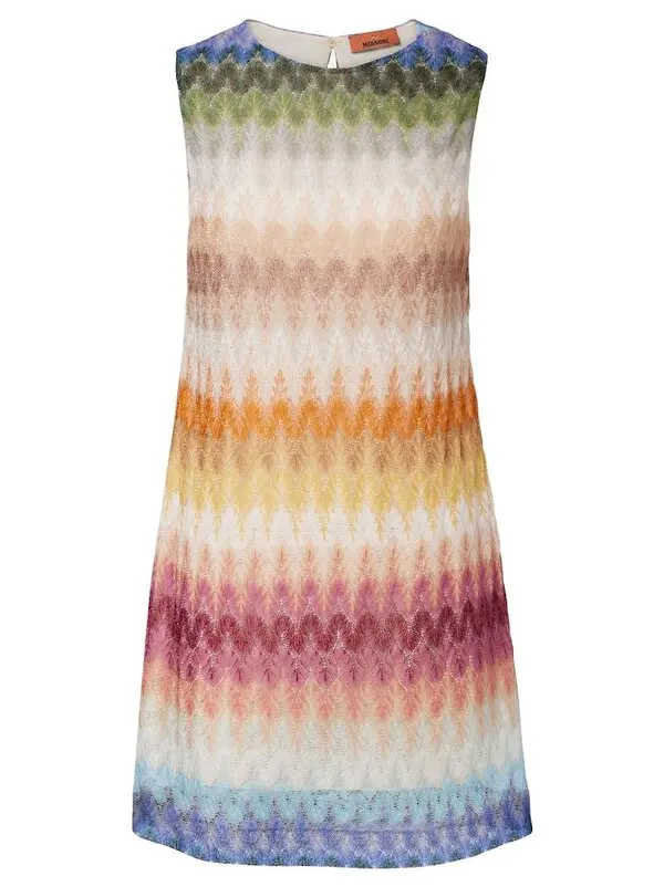 Missoni Sleeveless Mini Dress In Multicolor - Multicoloured