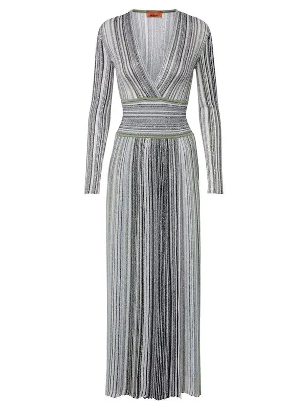 Missoni Striped Lamé Maxi Dress - Multicoloured