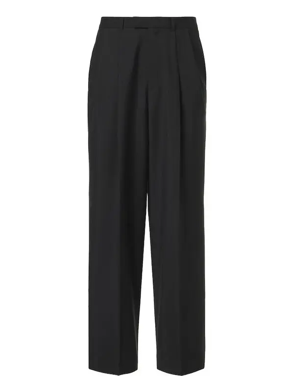 Givenchy Wool And Mohair Straight Leg Pants - Black