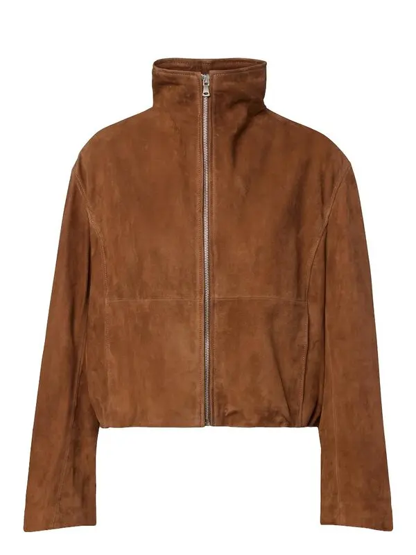 Nour Hammour Etienne Suede Jacket - Brown