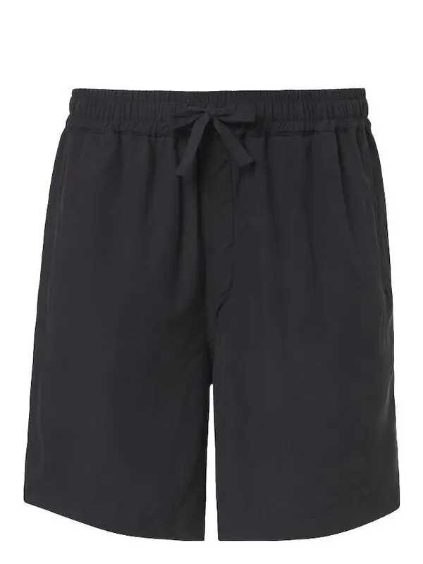 SAMAN AMEL Henri Silk Shorts - Black