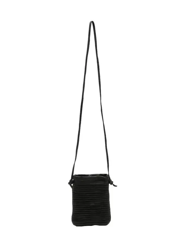 SOMMET Paloma Rows Pleated Crossbody Bag - Black