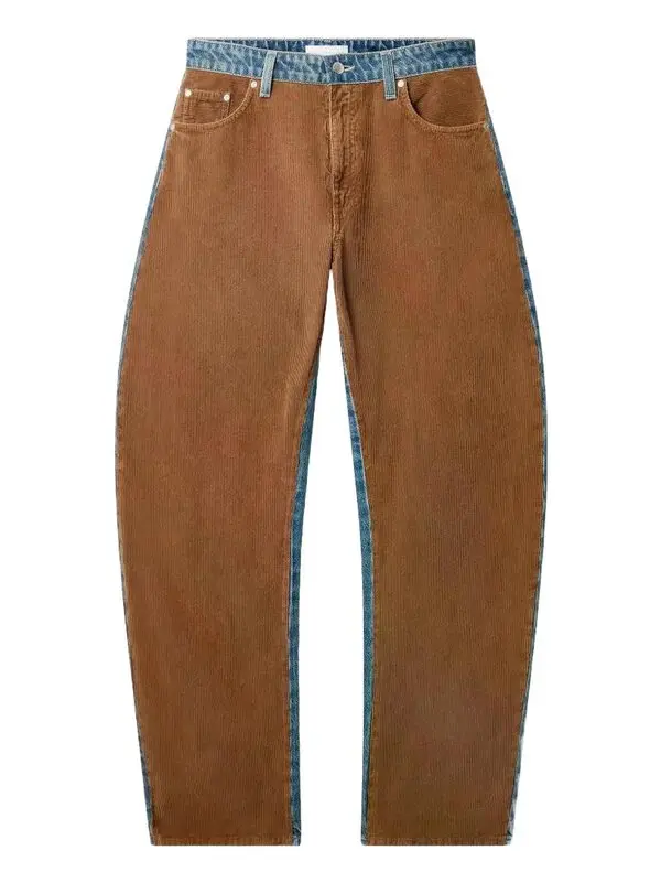 Stella McCartney Corduroy Panelled Jeans - Brown