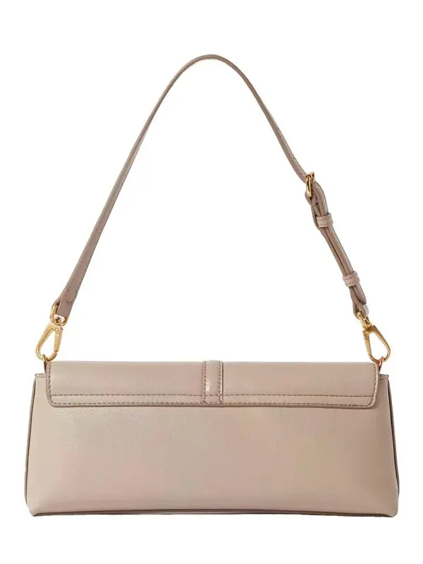 Stella McCartney Ryder Padlock Clutch Bag - Neutrals