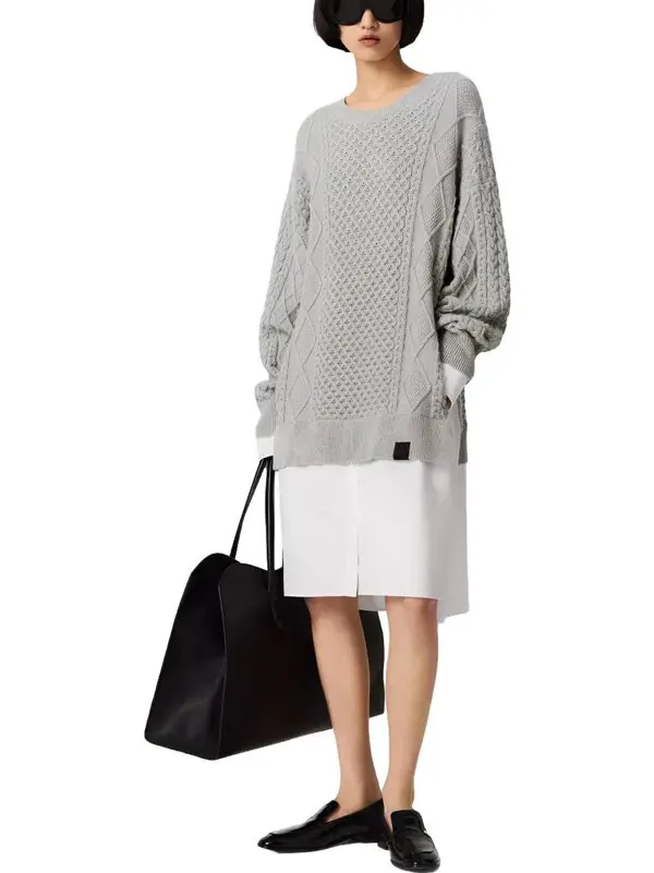 Stella McCartney Cable-knit Mini Dress - Green