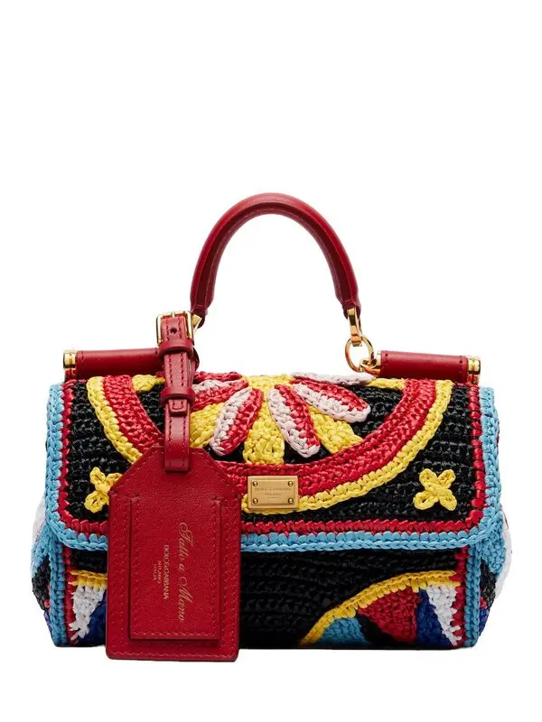 Dolce & Gabbana My Sicily Mini Crochet Top-handle Bag - Multicoloured