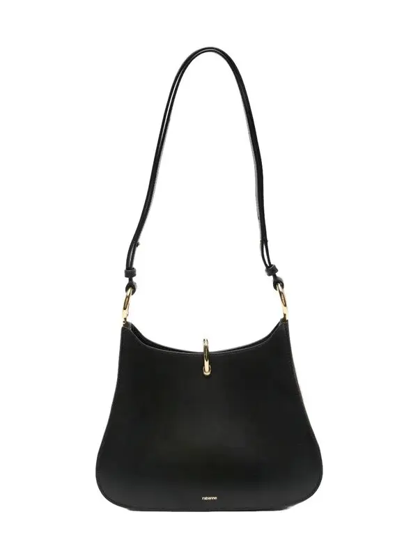 Rabanne Medium Ring Shoulder Bag - Black