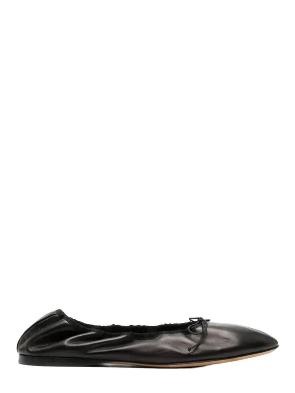 THE ROW Awar Ballet Flats With Bow Detailing - Black