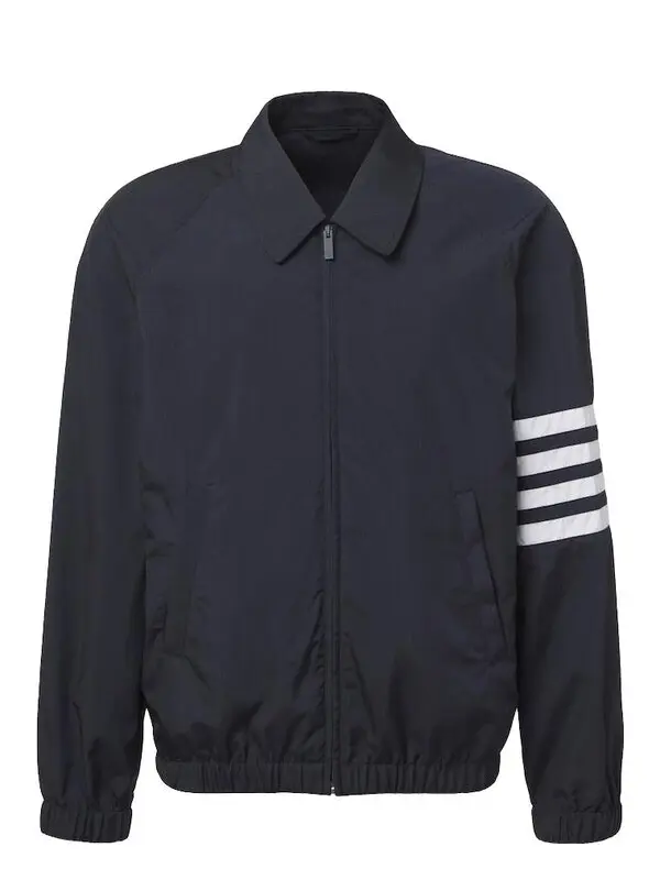 Thom Browne 4-bar Ripstop Blouson Jacket - Blue