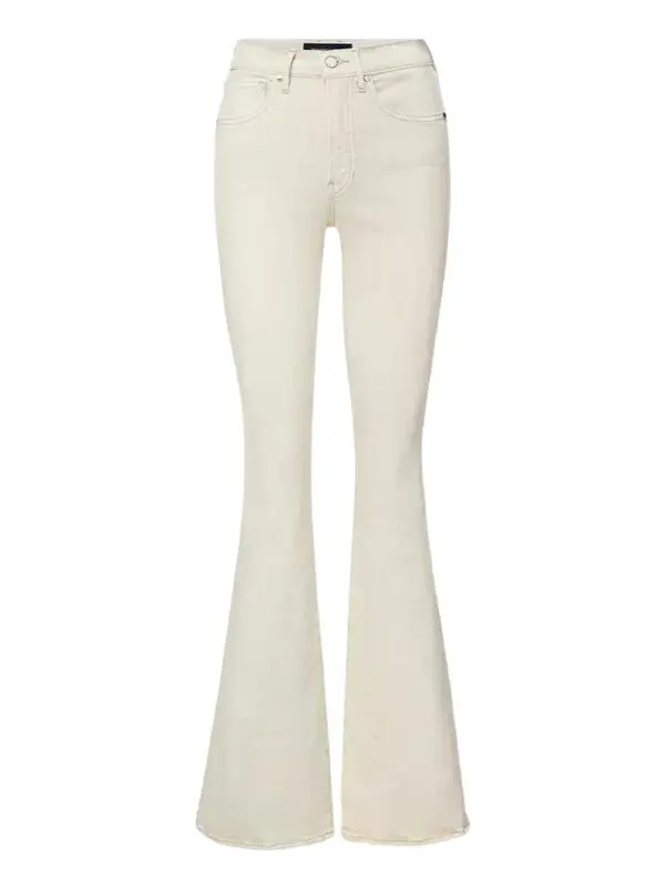 Veronica Beard Beverly High-waist Flare Jeans - Neutrals