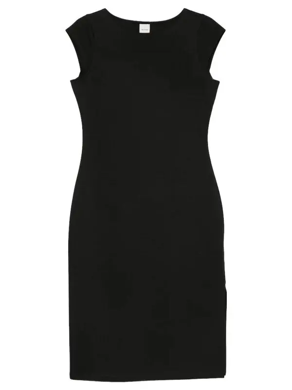 Calvin Klein Cap-sleeve Midi Dress - Black