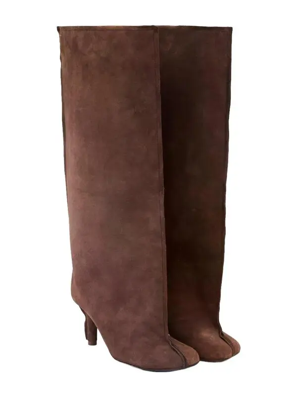 MAISON MARGIELA Anatomic Suede Boots - Brown