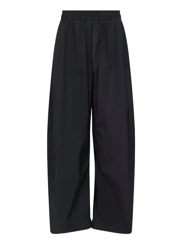 MAISON MARGIELA Logo Embroidered Nylon Drawstring Trousers - Black
