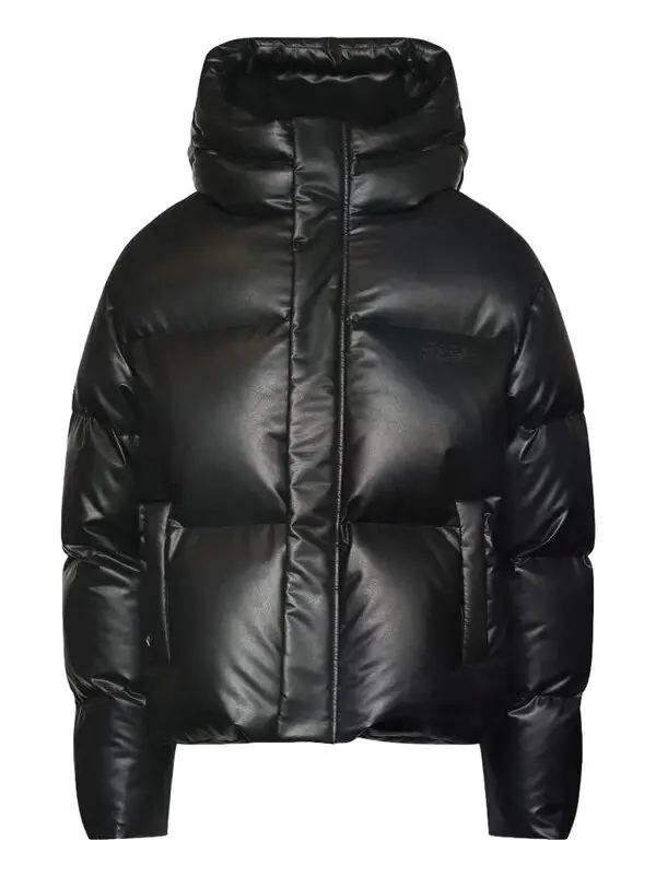 MAISON MARGIELA Hooded Puffer Jacket - Black
