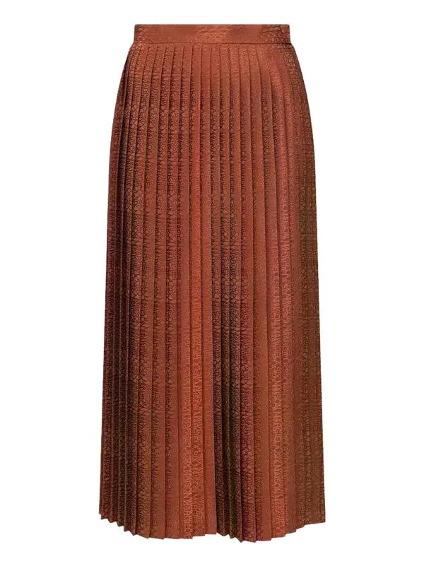 MAISON MARGIELA Jacquard Midi Skirt - Brown